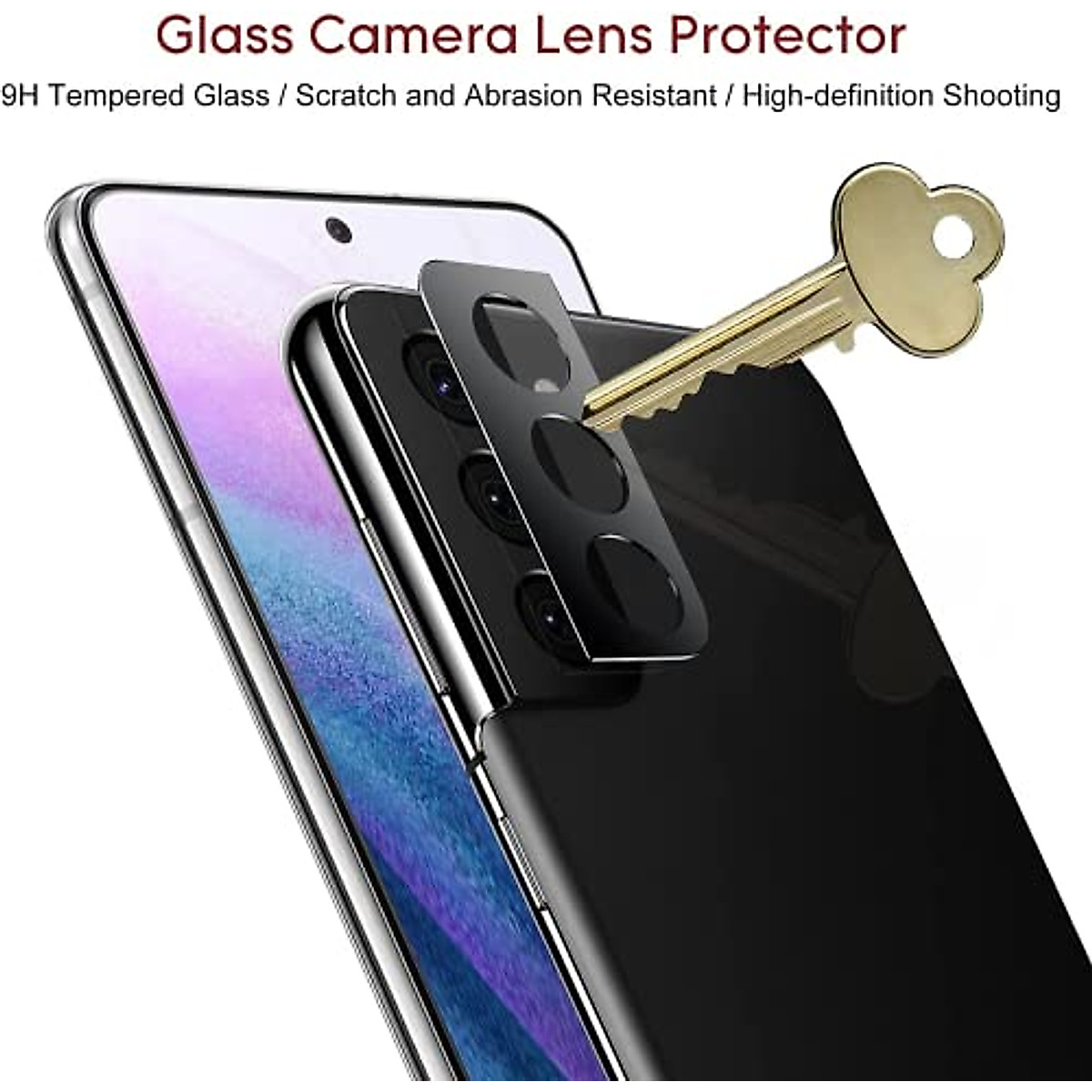 Tempered Glass Front Screen Protector Compatible with Samsung Galaxy Z Fold 3 5G+ 2X Privacy Inner Soft Protector+ 2X Camera Lens Protector+ 2X Side Film [Scratch Resistant] [Bubble Free]