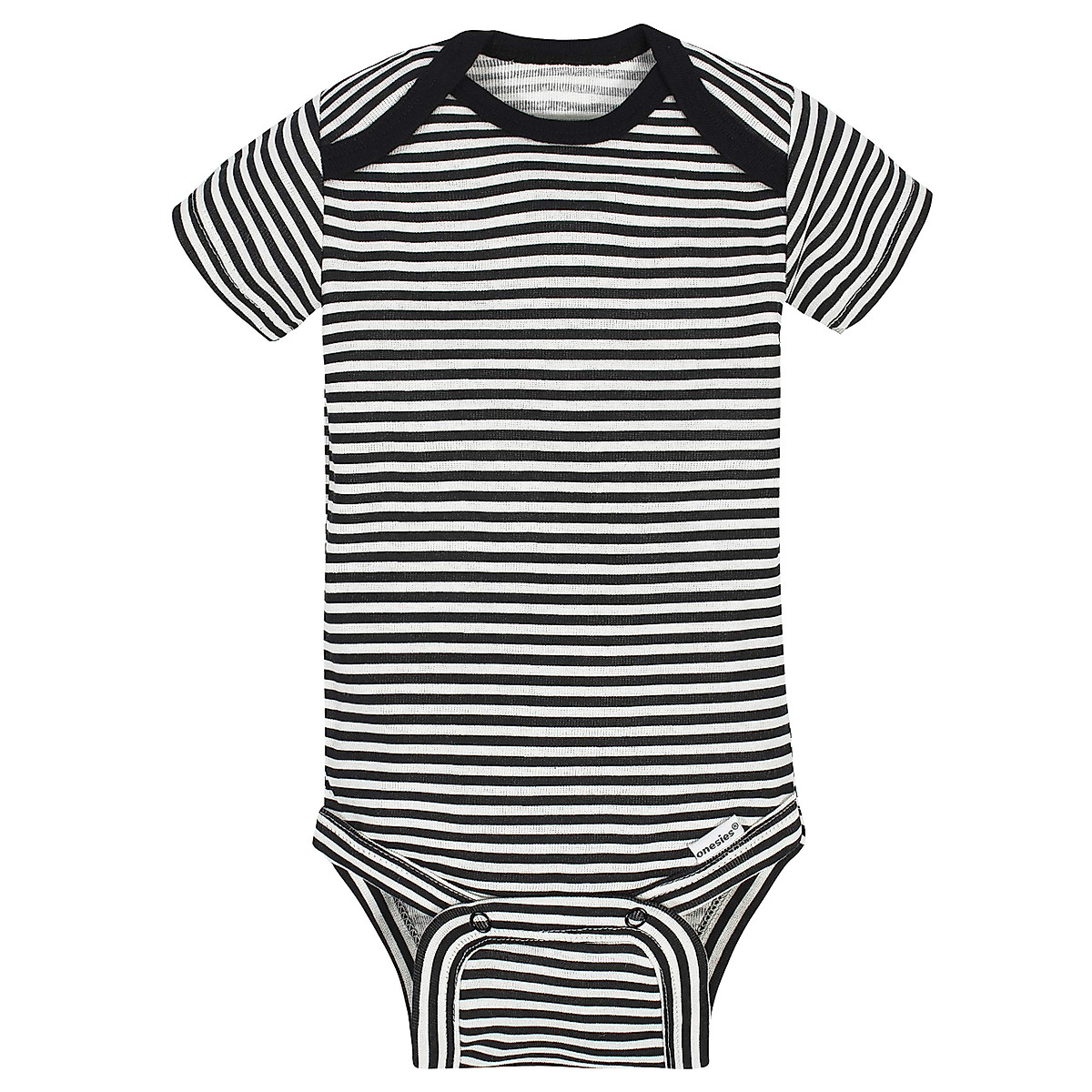 Onesies Brand Baby 3 Onesies 3 Pants Outfit Bundle Mix n Match Newborn to 12M, Black Yellow Tiger Stripe, 3-6 Months