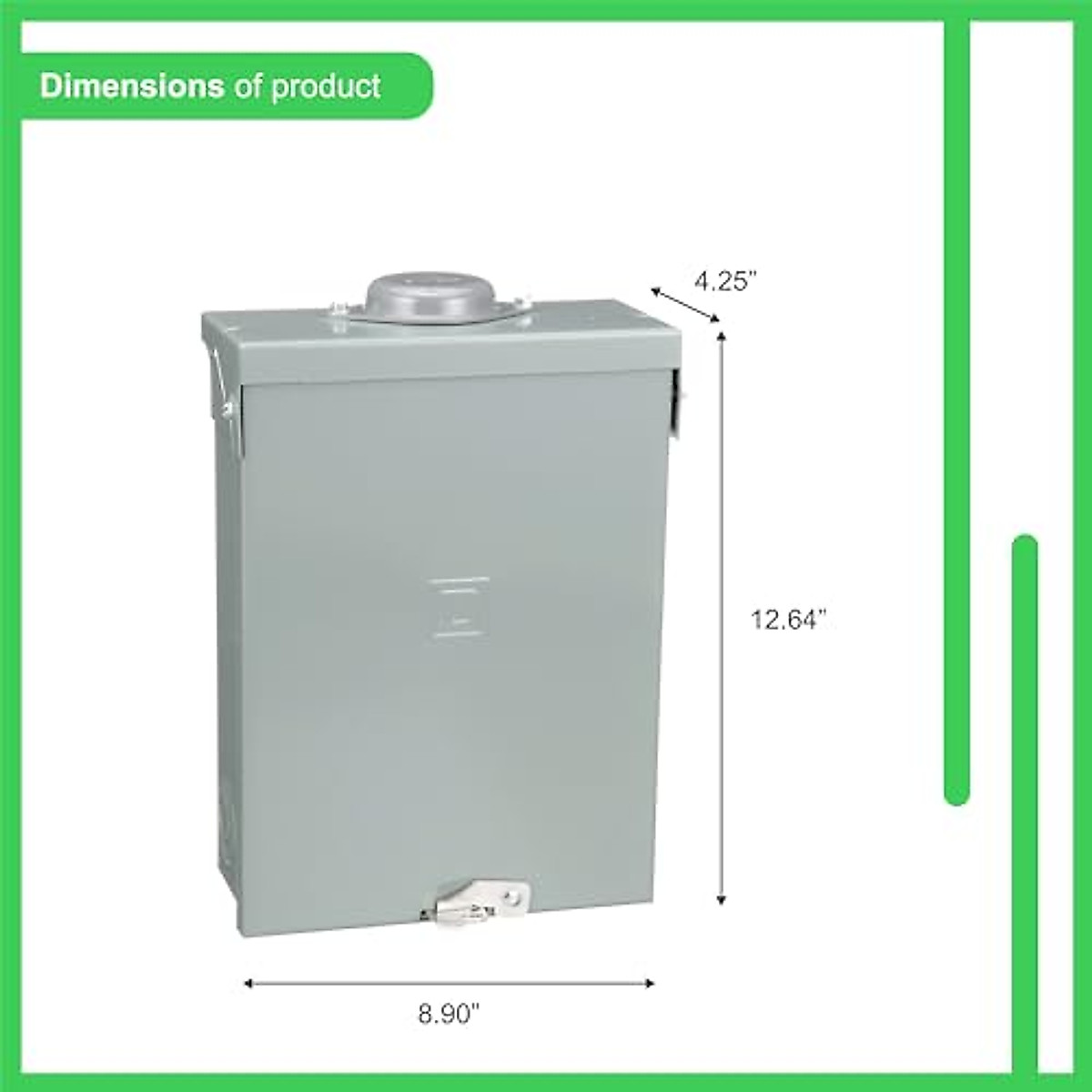 Square D - HOM612L100RBCP Homeline 100 Amp 6-Space 12-Circuit Outdoor Main Lugs Load Center