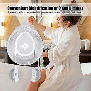 Shower Knob Replacement for Moen Posi-Temp, 100710 Shower Faucet Handle One-Handle Bathtub Knobs Faucet Knobs Replacement for Single Handle Bathroom Faucet Accessory