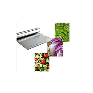 Stainless Steel Food Scraper and Chopper Large Griddle Spatula Kitchen Tool Gadget by MERRY BIRD