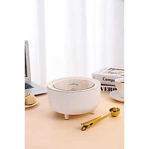 BMTick Fish Food Container with Lid and Scoop Sleek Nordic-Style - Modern Minimalist Design (Not Air-Tight)