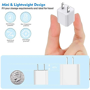 iPhone Charger,[MFi Certified] 2Pack 10FT Lightning Cable Data Sync iPhone Charging Cords With USB Wall Charger Travel Plug Adapter Compatible with iPhone 14 13 12 11 Pro Max XR XS X 8 7 6 Plus