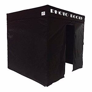 Impact Canopy 5' x 5' Pop-Up Portable Photo Booth Tent Studio with Roller Bag, Black