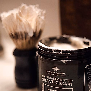 MNSC Unscented Naturally Better Shave Cream - Smooth Shave, Hypoallergenic Sensitive Skin Formula, Softer Skin, Prevents Razor Burn, Handcrafted in USA, All-Natural, Plant-Derived