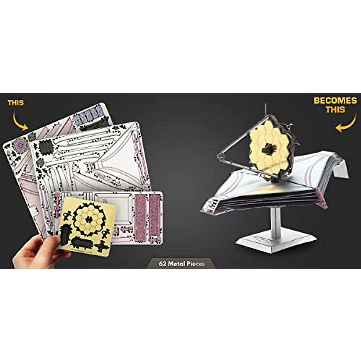 Metal Earth James Webb Space Telescope 3D Metal Model Kit Fascinations