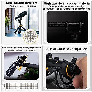 Deity Microphone V-Mic D4,Professional External Camera Video Microphones,Shotgun Mic with Shock Mount Supports USB-C Digital Output for PCs for Cameras Recorders Smartphones Laptops and Tablets