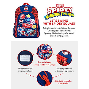 Marvel Spiderman Backpack | Spidey And His Amazing Friends Kids Backpack I School Bag For Boys And Girls I Official Spiderman Merchandise