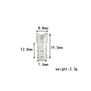 AMEYXGS 30 pcs Archery Crossbow Arrow Nocks Half Moon Arrow Tails Suitable for DIY Arrow Shaft ID 7.6/6.2mm Crossbow Arrow Shaft (ID:6.2mm)
