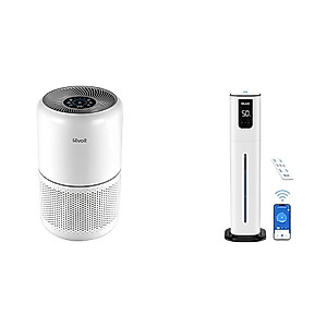 LEVOIT Air Purifiers for Home Bedroom, Smart WiFi, Auto Mode, Covers Up to 1095 Ft² & OasisMist 1000S (10L) Smart Humidifier for Home Large Room Bedroom, Last 100 Hours