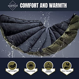 onewind Underquilt Double Hammock Camping Insulation Night Protector, Full Length,35-50 Degrees, 4 Season Warm Sleeping Quilt, Portable for Backpacking, Travel