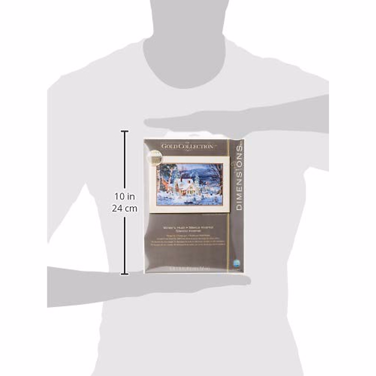 Dimensions Gold Collection Counted Cross Stitch 'Winter's Hush', 16 Count Grey Aida, 16" x 10"