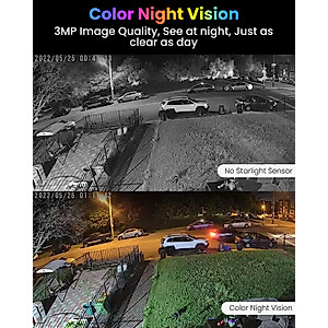 MUBVIEW Security Cameras Outdoor Wireless, 2K Smart Battery Camera 2.4Ghz WiFi, Cameras for Home Security with Spotlight&Siren Alarm, 2-Way Audio, Color Night Vision, Motion Detection, Cloud Storage