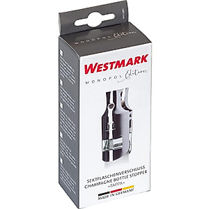 Monopol Champagne Stopper In Chrome Plated Dishwasher Safe And Rustproof, Silver