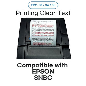 Bixolon (RRC-201BR-16) ERC-30, 16-Pack KD02-00057A Black and Red Ribbon Cartridge ink Compatible with SNBC SRP-275 & SRP-270 (GRC-220BR)