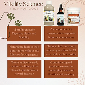 Vitality Science TRDV Protocol for Dogs | Probiotics for Diarrhea & Digestive Support | Supplements for Dog Immune Support | Anti Diarrhea for Dogs (Beef, Small)