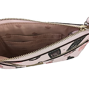 Kate Spade Pop Fizz Champagne Print Tinie Wristlet, Pink