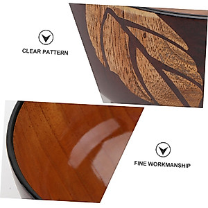ABOOFAN 3 pcs leaves wooden bowl vegetable container pasta container rice bowls japanese Wooden Eating Bowl sushi rice bowl Wooden Salad Jujube wood Kitchen Wood Bowl Solid Wood Bowl salt