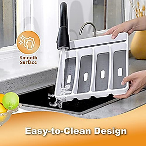 Besilord Expandable Silverware Organizer Kitchen Drawer Organizer Utensil Organizer Silverware Tray for Drawer Cutlery Organizer Flateware Organizer