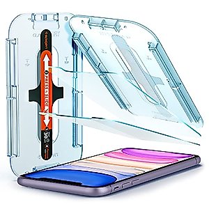 Spigen Tempered Glass Screen Protector [GlasTR EZ FIT] designed for iPhone 11 / iPhone XR [6.1 inch] [Case Friendly] - 2 Pack