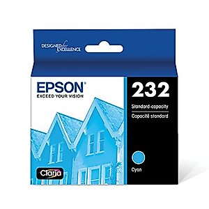 Epson T232 Cyan Ink Cartridge, Standard Capacity