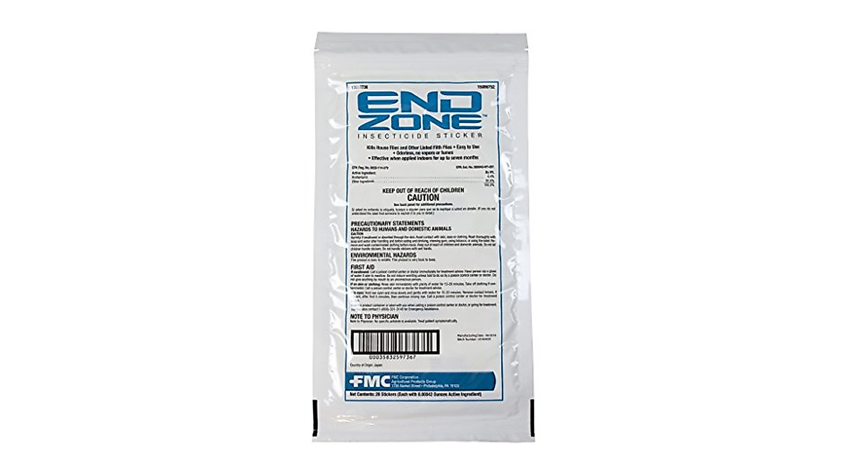 FMC EndZone Insecticide Stickers for Effective Fly Control