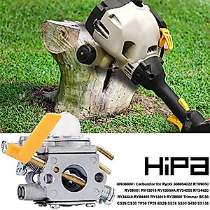 Hipa 309368001 Carburetor for Ryobi 308054022 RY09050 RY09051 RY13015 RY13050A RY34000 RY34420 RY64400 RY13010 RY28060 Trimmer BC30 CS26 CS30 TP30 TP26 EX26 SS26 SS30 SX135