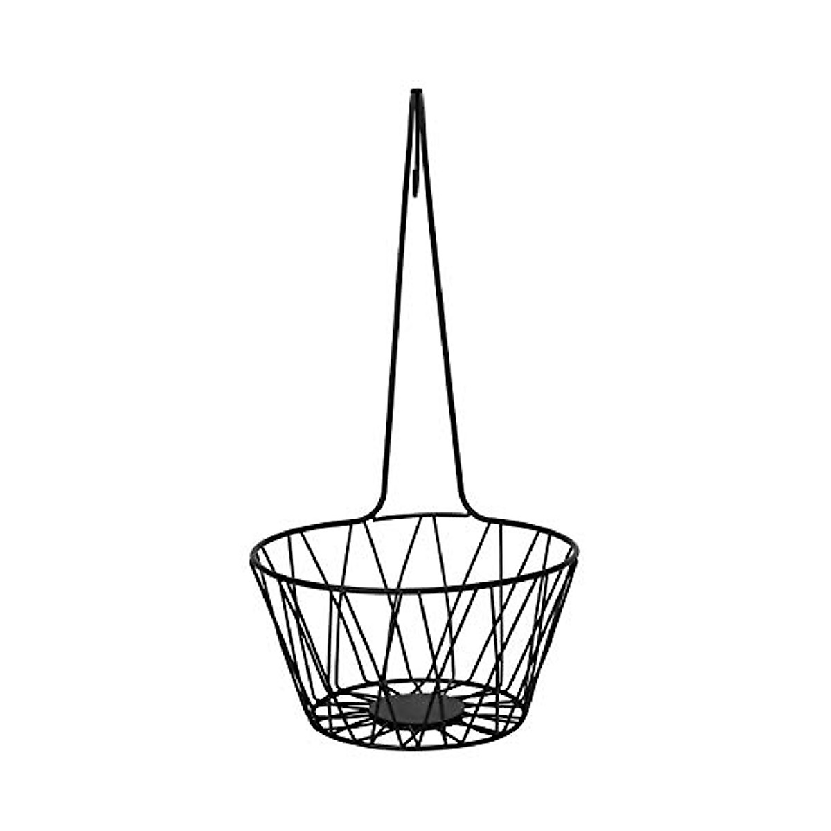 Spectrum Diversified Paxton Tree & Basket Hanger & Fruit Basket, Produce Saver Banana Holder & Open Wire Fruit Bowl for Kitchen Counter & Dining Table, Black