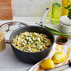 Sur La Table Classic Hard Anodized Ceramic Nonstick Saucepan, Aluminum