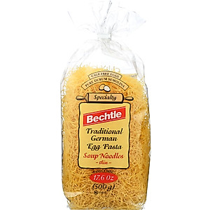 Bechtle Traditional German Cage Free Egg Pasta Soup Noodles Thin -- 17.6 oz (Pack of 2)