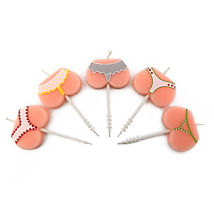 Ornerx Funny Bikini Themed Birthday Cake Candles Valentines Day