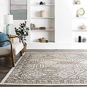 nuLOOM Becca Vintage Tile Area Rug, 8' x 10', Beige