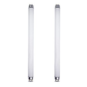 lumenivo 15 Watts F15T8 Blacklight Bulb Replacement UV Bulb for Bug Zapper 18 Inch Black Light Bulb - T8 Bulb with G13 Medium 2 Pin 13mm Center-to-Center Base - 7500 Hours - 2 Pack