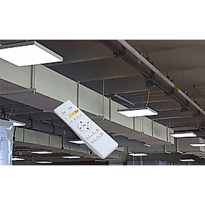 Handheld Controller 2.4G RF Combined Dimmer, CCT Selector and ON-Off with up to 4 Grouping Tri-Function for LED Panel Lights EEBPTL, LED Drop Ceiling Lights Fixture, LED Flat Panel Troffer Fixture