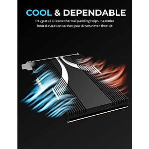 SABRENT 4-Drive NVMe M.2 SSD to PCIe 3.0 x4 Adapter Card [EC-P3X4]