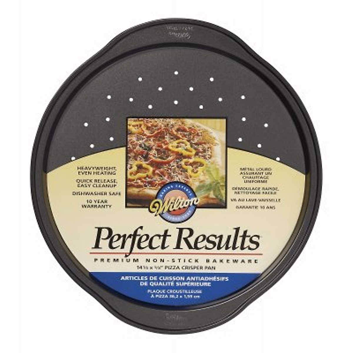 Premium Non-Stick Pizza Crisper Pan, 14.25 x .625-In.