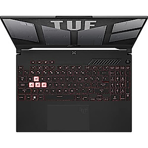 ASUS 2022 Newest TUF A15 Gaming Laptop, 15.6 inch FHD 144Hz Display, AMD Ryzen 7-6800H, GeForce RTX 3050 Ti, 64GB DDR5 RAM, 2TB SSD, RGB Backlit Keyboard, Windows 11 Home, Bundle with Laptop Stand