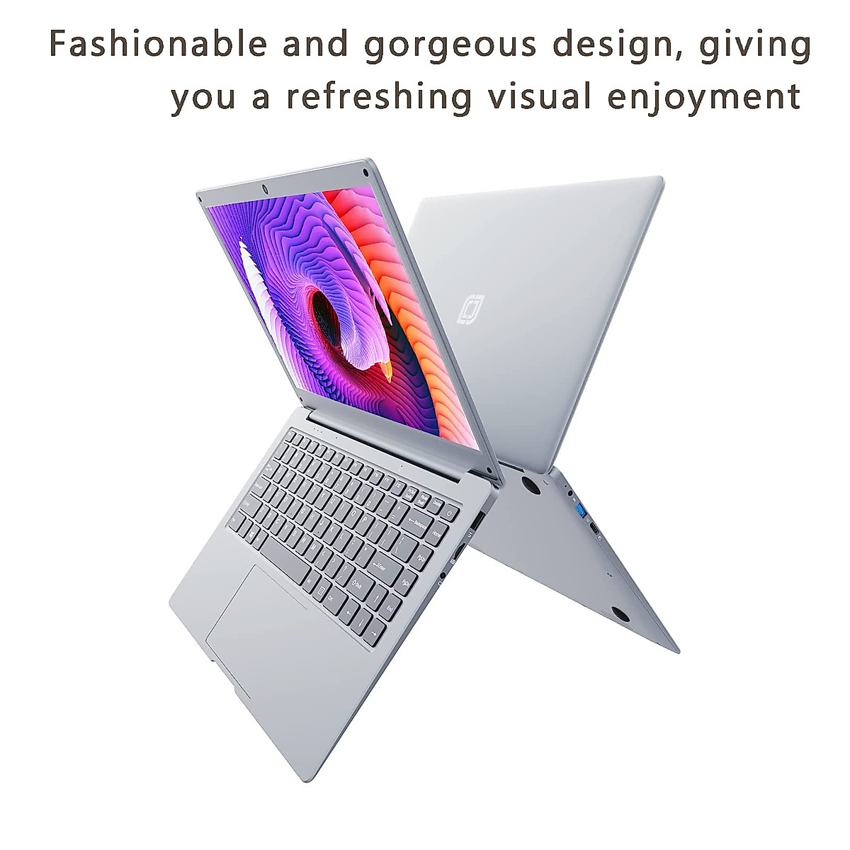 【MS 2019 Office/12GB 】 Jumper Laptop 14 Inch FHD Screen Notebook Celeron N4020（Quad core） Ultrabook 8GB RAM/256GB Dual Band WiFi Computer Lightweight and Portable (8G+256GB)