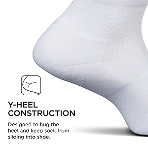 Feetures Therapeutic Cushion Quarter Sock (Small, White)