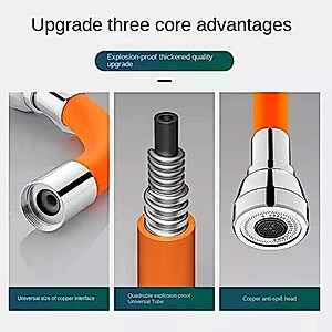 Rubber Universal Rotating Retractable Faucet Splash Extender Nozzle Arm Adjust Kitchen Washbasin Bubbler Fi O6R8 Robotic Faucets