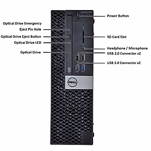 Dell OptiPlex 7040 SFF Desktop PC,Intel Quad Core i7-6700 3.4GHz,Nvidia GT 1030,16GB DDR4 Ram New 1TB NVMe M.2 SSD+2TB HDD,Built-in WIFI & Bluetooth HDMI Windows10 Pro Wireless Keyboard&Mouse(Renewed)