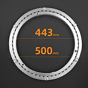 Swivel Turntable, Aluminium Alloy Turntable Bearing, Lazy Susan Heavy Duty Rotating Bearing Turntable Round Dining Table Smooth Swivel Plate Dining Table, Ball Bearing Aluminium Alloy Swivel Turntable