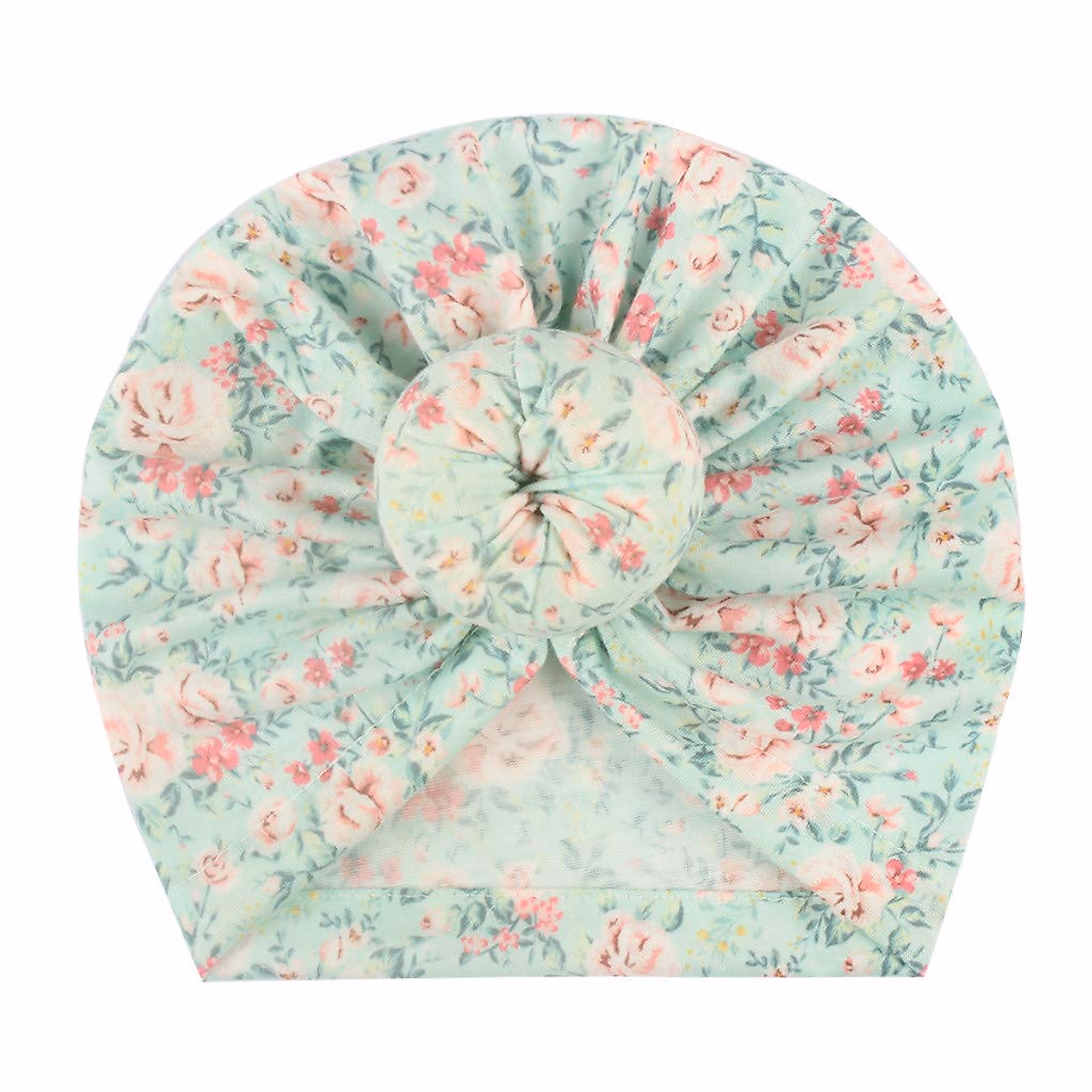 LISfsa Toddler Kids Baby Boy Girl Floral Print Knotted Hat Beanie Headwear Accessories Baby Turban Hats Cute Beanies for Kids 0-3T