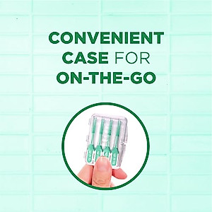 GUM Soft-Picks Comfort Flex, Easy to Use Dental Picks for Teeth Cleaning and Gum Health, Disposable Interdental Brushes with Convenient Carry Case, Dentist Recommended Dental Floss Picks, 80ct