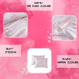 Betsey Johnson - Twin Duvet Cover Set, Luxurious Satin Bedding with Matching Sham, Silky Home Decor for Hair and Skin (Butterfly Garden Pink, Twin)