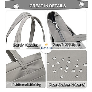 BASICPOWER Tote Bag for Women, Lightweight Shoulder Purse Laptop Work Gym Bag for Gym, Travel, Work