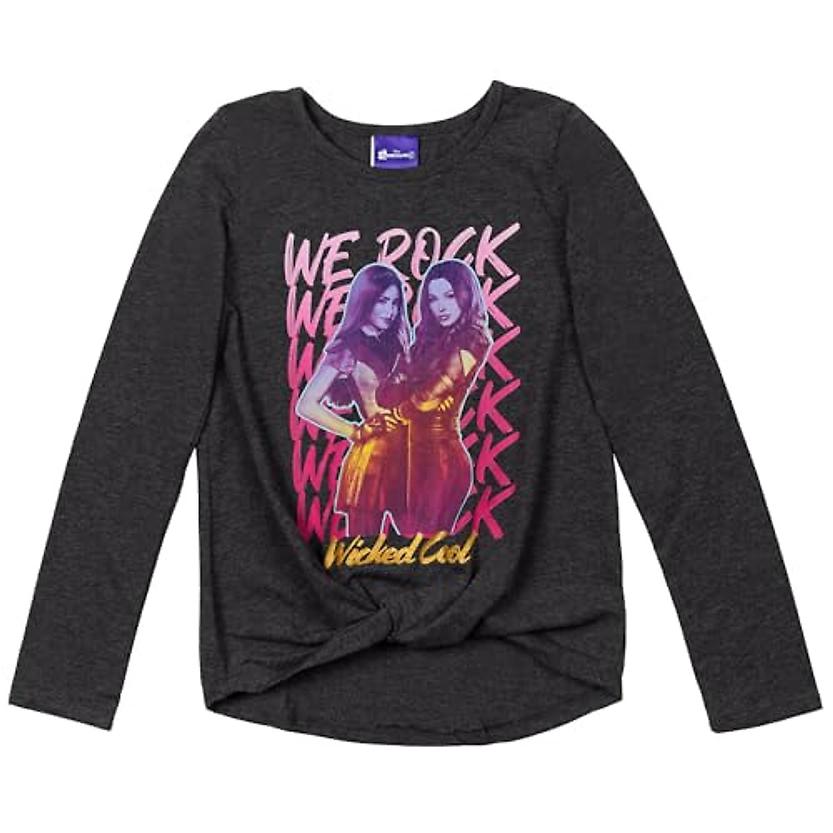 Disney Descendants Mal Evie Little Girls Long Sleeve Graphic T-Shirt & Leggings 6-6X