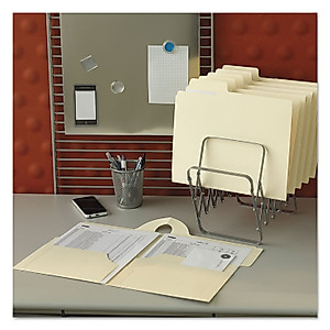 Smead 3-in-1 SuperTab Section Folder, Oversized 1/3-cut Tab, Letter Size, Manila, 12 Per Pack (11904)