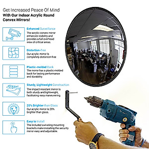 Vision Metalizers - OC2600 26” Acrylic Outdoor Convex Mirror -