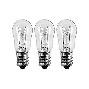 OCS Parts - General Electric - WE4M305 Dryer Light Bulb. 10-watts, Clear, Dimmable Light Bulb- Pack of 3
